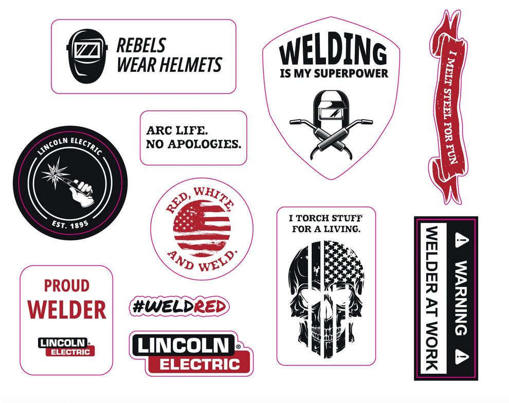 Lincoln Electric Sticker Sheet - Weld Life – The Lincoln Electric RedZone